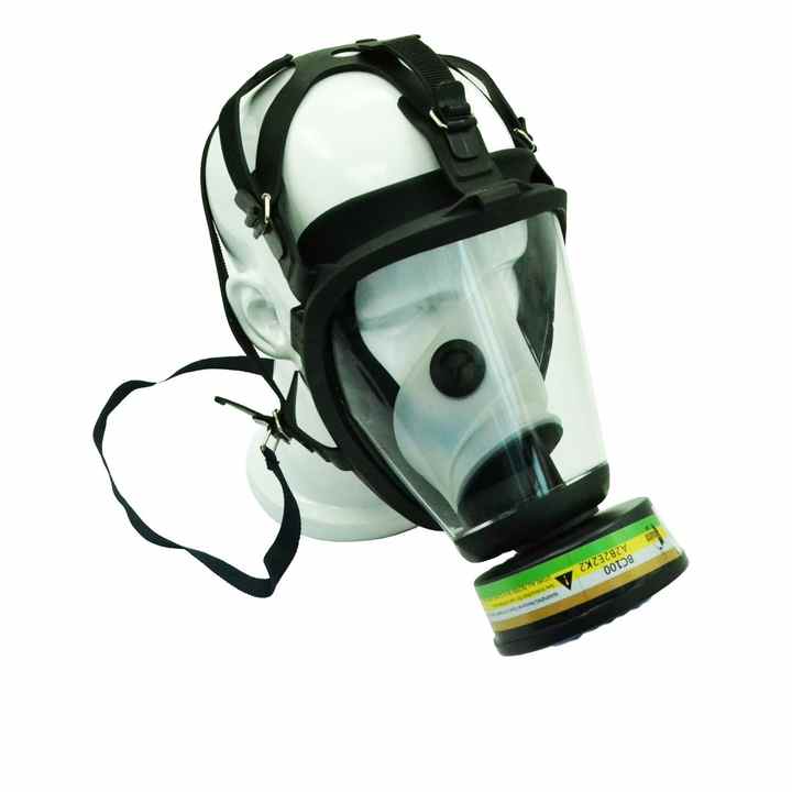 Full Face Silicone Respirator Fire Escape Smoking Prevent Safety Gas ...