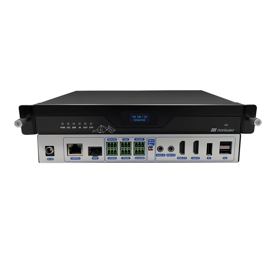 AV Kvm over IP Distributed Management - 4K60 Audio-video