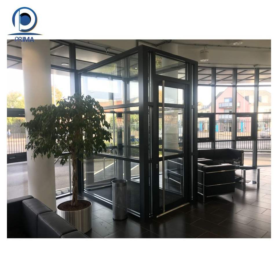 Prima Modern Residential Double Glazed Black Aluminum Crank Open Push ...