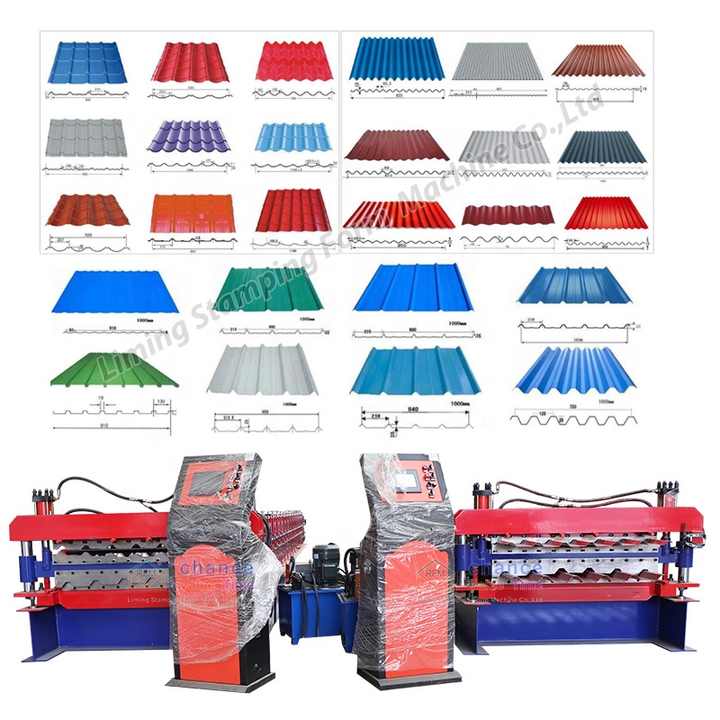 Roofing Sheet Zinc Roof Panel Roll Forming Machine Peru