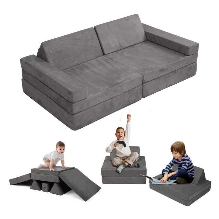 Kids Play Couch Folding Foam Soft Sofa Multifunctional Modular Home ...