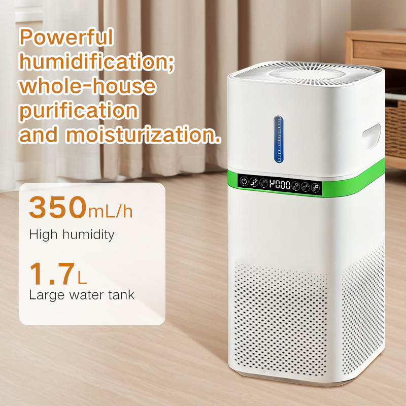 2026 Electrostatic HEPA Air Purifier Humidifier APP Control High ...