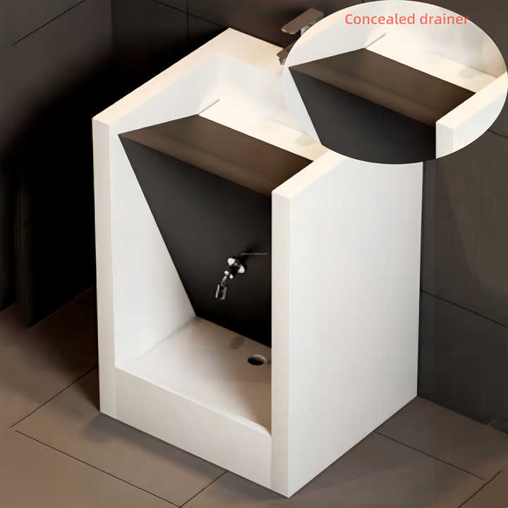 2024 Sintered Stone Pedestal Basin - Muslim Wudu Solution
