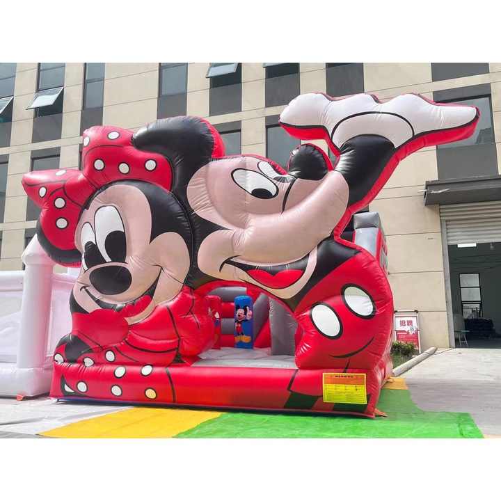 Customized Cartoon Bouncy Castle Mickey Mouse Inflatable Trampoline ...