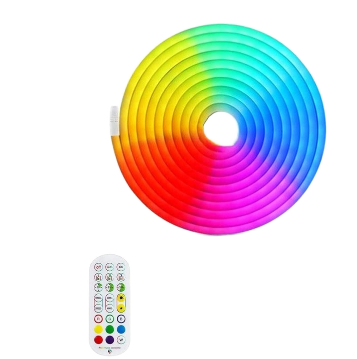 IP67 Waterproof Outdoor LED Neon Flex Strip Smooth Lighting DIY RGB LED ...