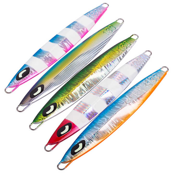 80g/100g/130g/150g/200g/250g Vertical Trolling Boat Fishing Metal Jigs ...