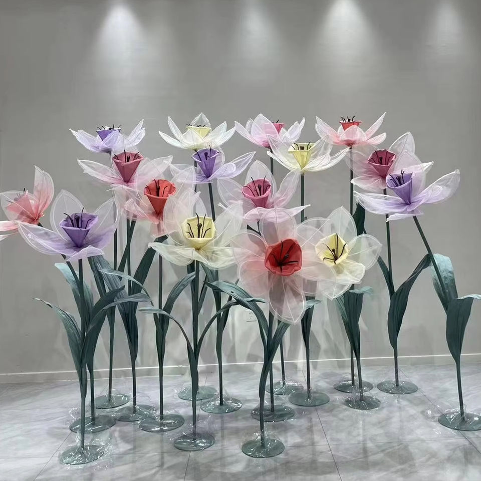 Handmade 8ft Tall Giant poppy Anemone Daffodil Flower Set for Wedding ...