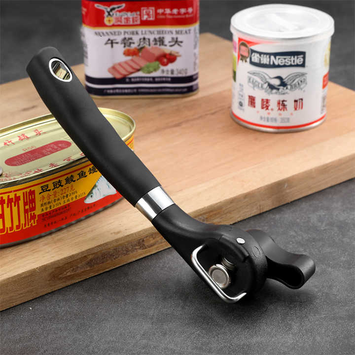Handheld Easy Turn Knob Safe Cut Can Opener Manual Smooth Edge Can ...