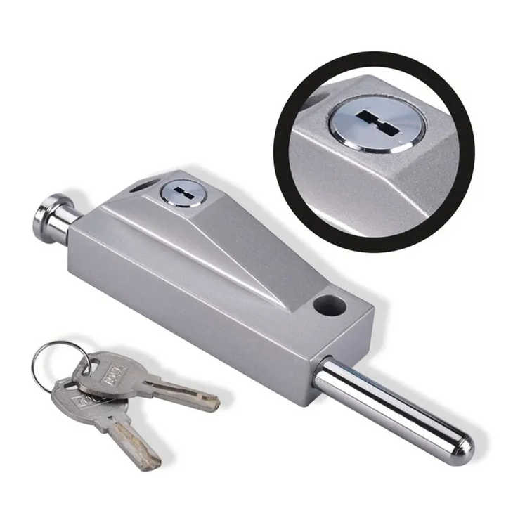 Stainless Steel Glass Door Lock Floor Latch Bathroom Toilet Shop Ground ...