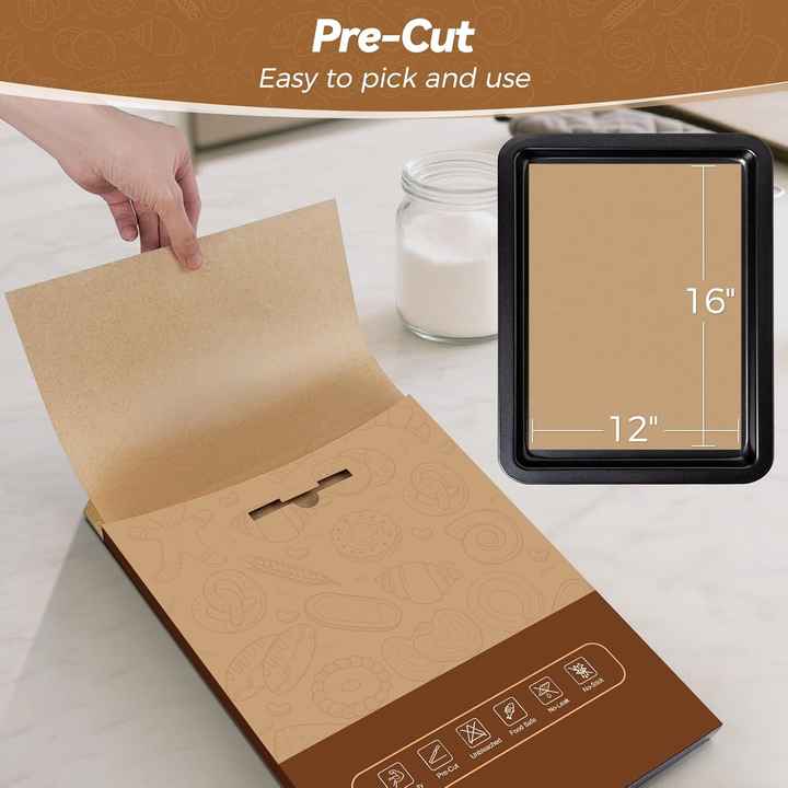 12x16 Heavy Duty Greaseproof Parchment Paper Sheets Uncoated Silicone ...