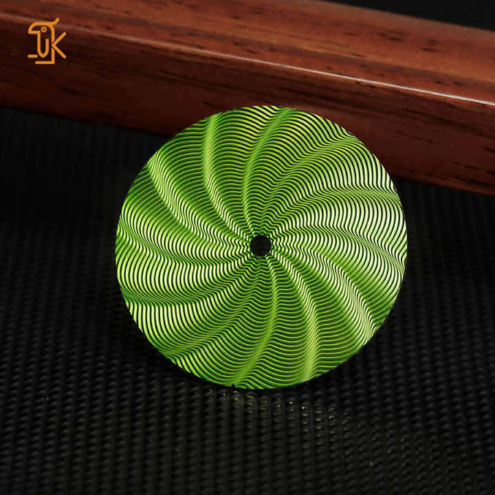 Customize Watch Dials with Guilloche Green Textured Faces