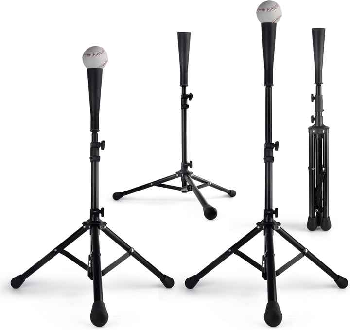 Heavy Duty Baseball Softball Travel Portable Tripod Stand Batting ...