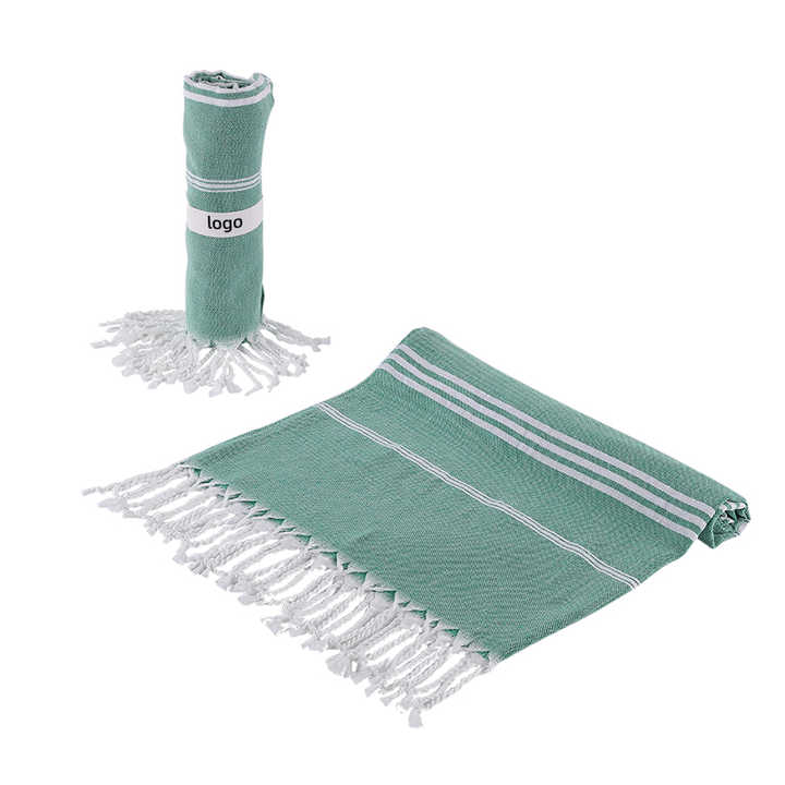 Custom Logo Soft Multi-Colored 100% Cotton Turkish Bath Beach Towels