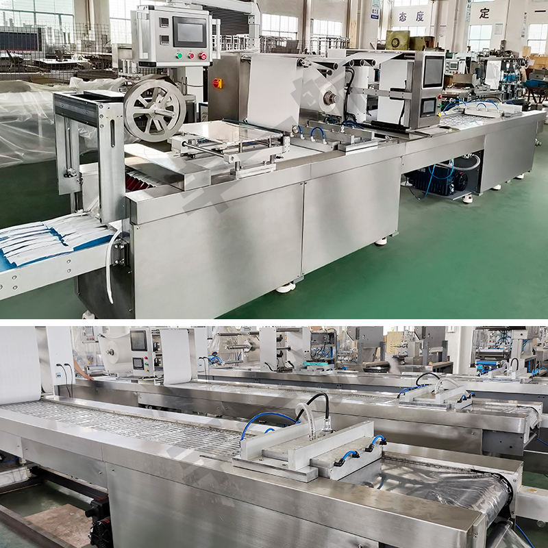High Speed DPB420 Automatic Soft Blister Packing Machine Custom Vacuum ...