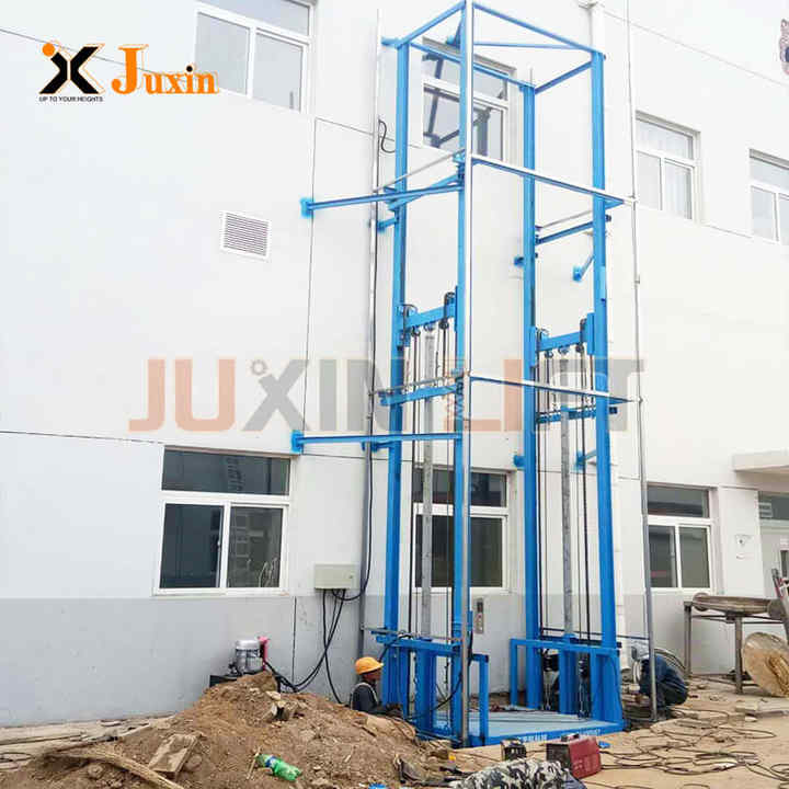 Hydraulic Cargo Lift Fixed Type for Basement Use Anti Fall Device ...