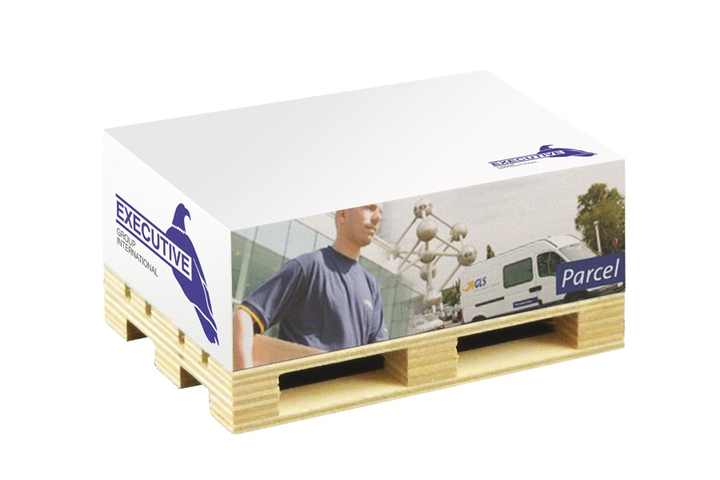KAII Made Promotional Products Sticky Notes Cube on the Wooden Pallet ...