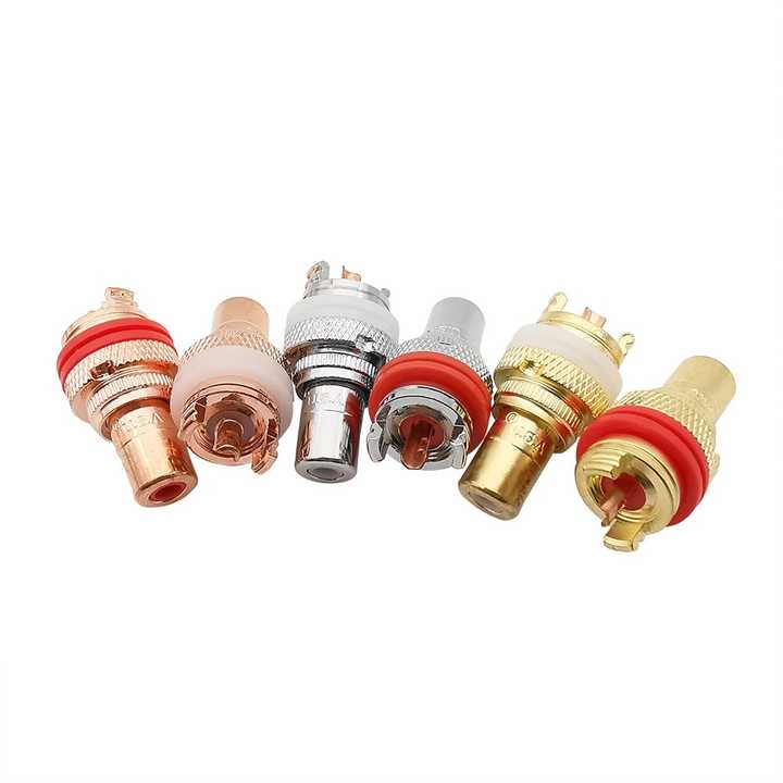 RCA Audio Female Jack Socket Chassis CMC Connector HiFi Terminals 32mm ...