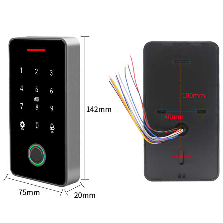 Door Access Control System 13.56Mhz 125KHz NFC Rfid Card readers fingerprint Tuya APP smart Lock ...