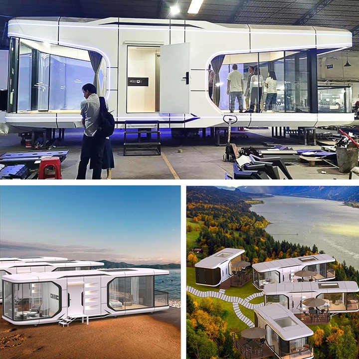 Modern Luxury Outdoor Spacious Sleeping Pod - Tiny House Capsule Hotel