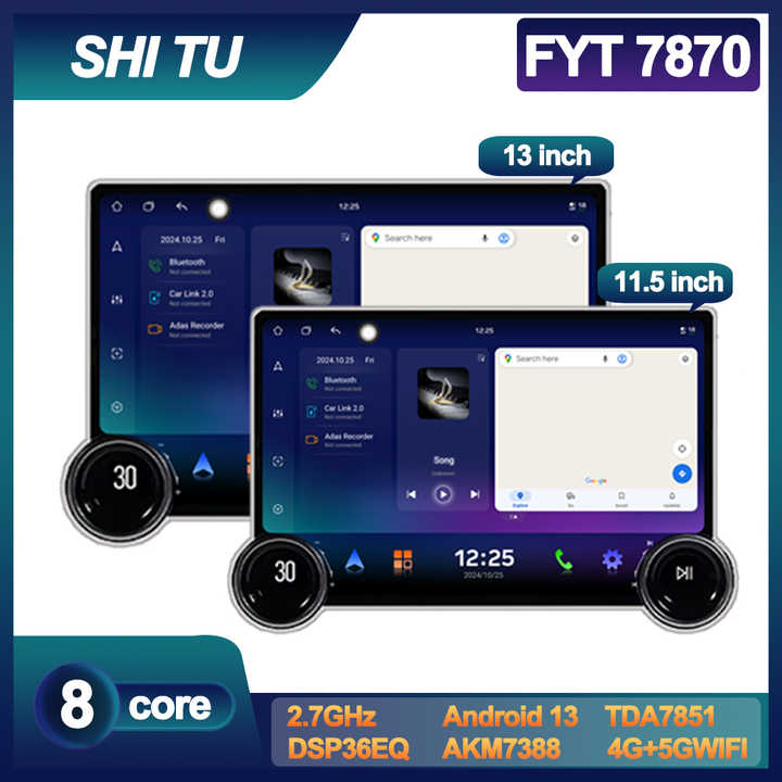 SHITU FYT 7870 Car Radio - Android 13, GPS, and Bluetooth