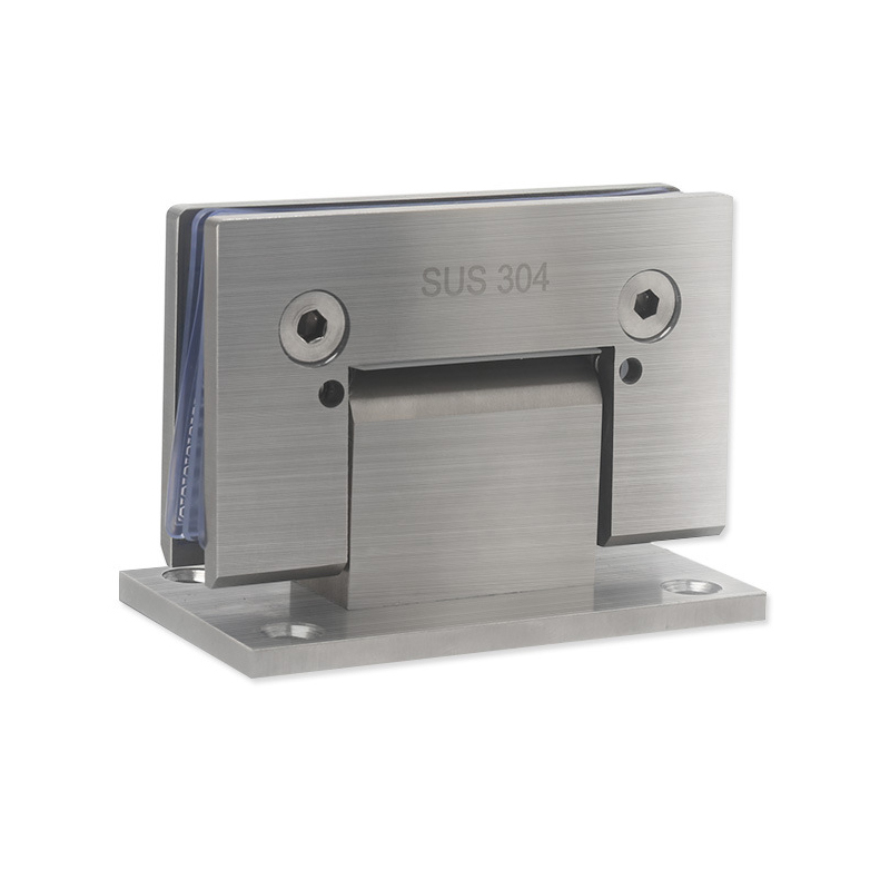 Modern Brushed Shower Room Glass Clamp 304 Stainless Steel Wall Mounted ...