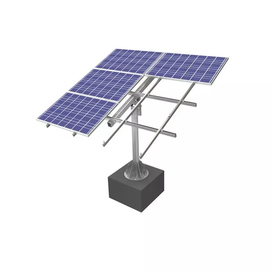 Dual Axis Solar Tracker Automatic Photovoltaic Solar Panel Mounting ...