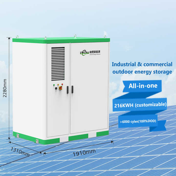 All-in-One 100kW 215kWh Industrial Commercial Energy Storage System LiFePo4 Cabinet Farm ...