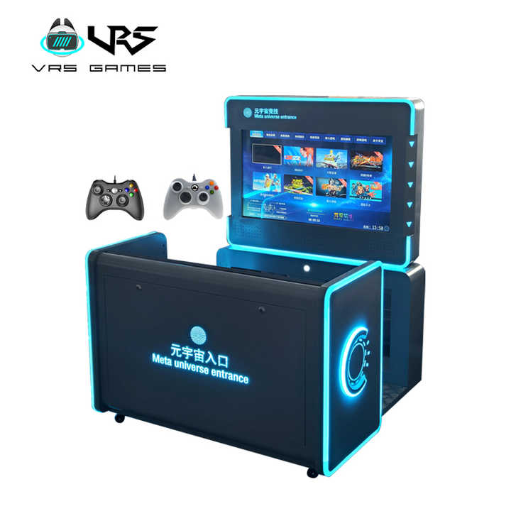 2 Players 4K Arcade Game Console Commercial Coin Operated PC Wooden Box ...
