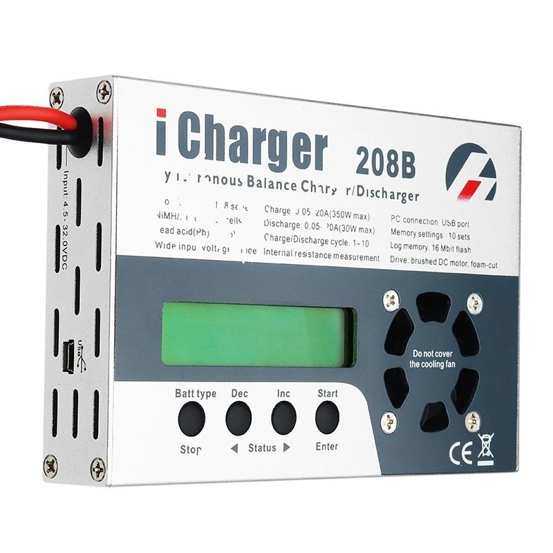 Icharger 208B - Efficient 350W Balance Charger for Lipo Batteries