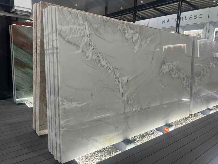 Luxury Natural Stone Brazilian Le Mont Blanc Quartzite Slab Modern ...