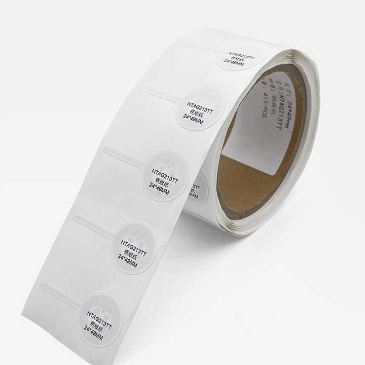 Anti-counterfeiting Fragile RFID Tags NFC 13.56MHz 24*49mm NTAG213 TT ...