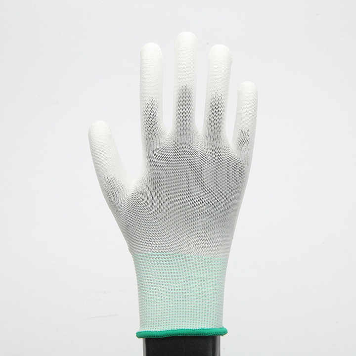 Work Conductive Fiber Antistatic Safety Glove White Coated That Don't Conduct Electricity China ...