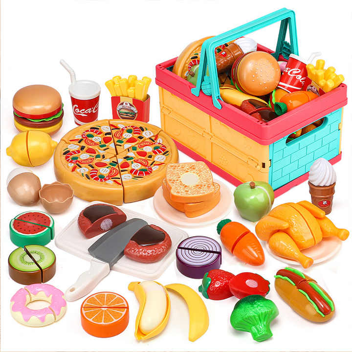 Customized Design Role Play Kitchen Play Set Toy Kids Cooking Food