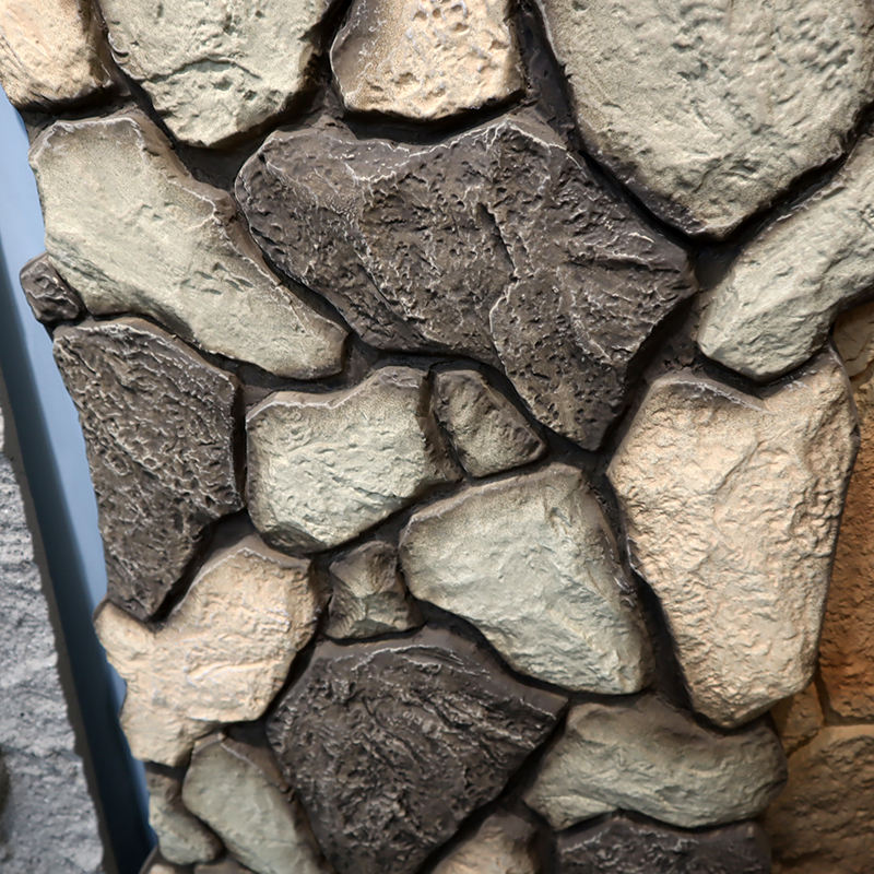 Lightweight PU Stone Wall Panel PU Stone Skin Decorative Easy Install ...