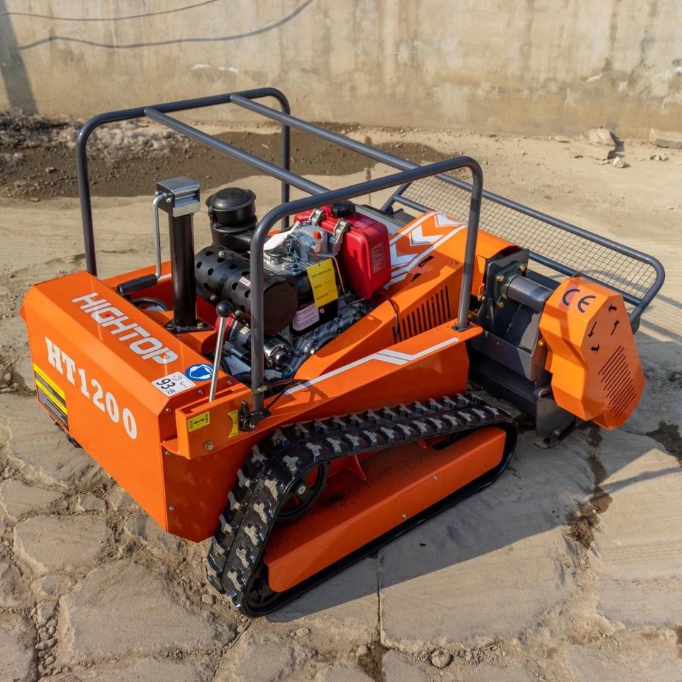 24V Battery Electric Start Tracked Slope Mower HIGHTOP HT1200 Diesel ...