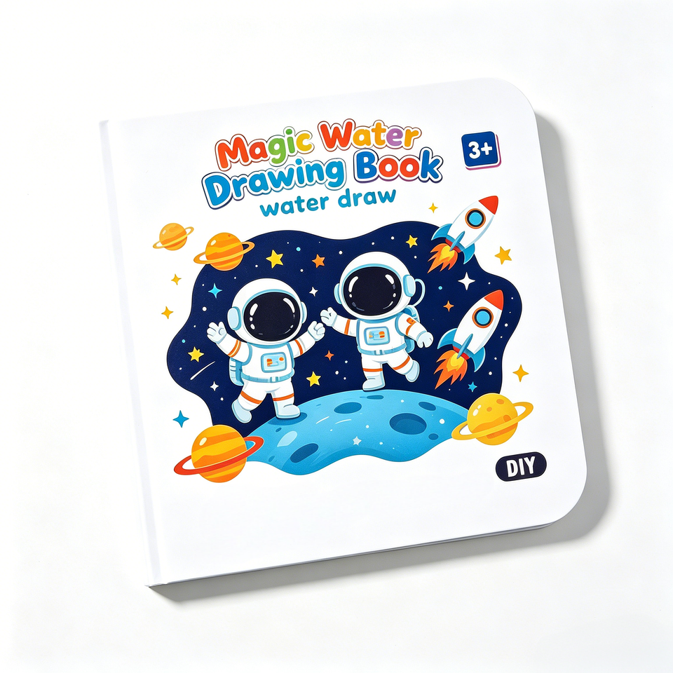Spiral Water Drawing Book Reusable Aqua Doodle Kids Magic Painting ...