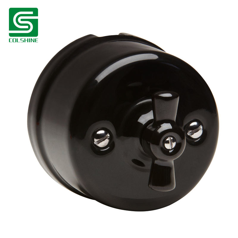 Vintage Porcelain Rotary Switch for Lighting - 250V Ceramic Wall Switch ...