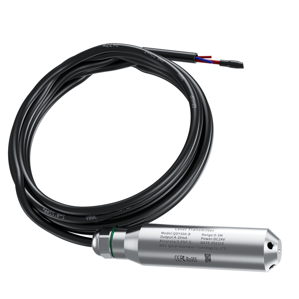 304 Stainless Steel Hydrostatic Level Probe - 4-20ma