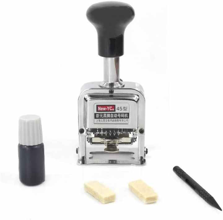 6 Digits Automatic Number Stamping Machine Metal Number Stamps Custom ...