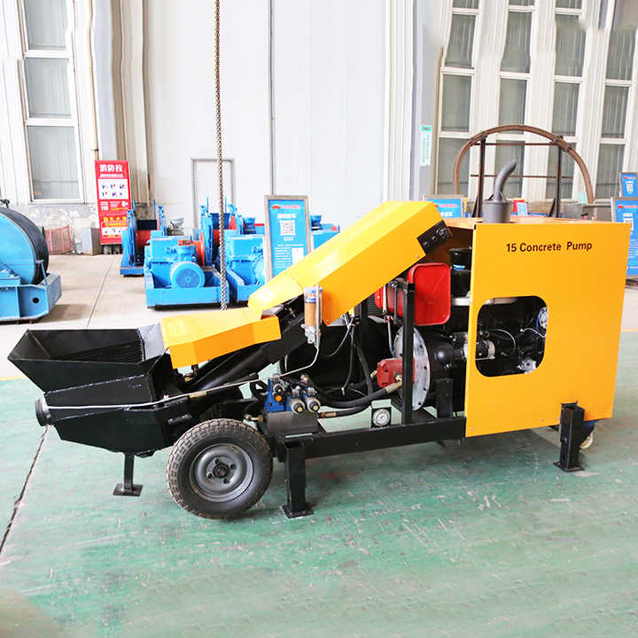 Diesel Powered Concrete Pump Truck for Construction Site Concrete Pump ...