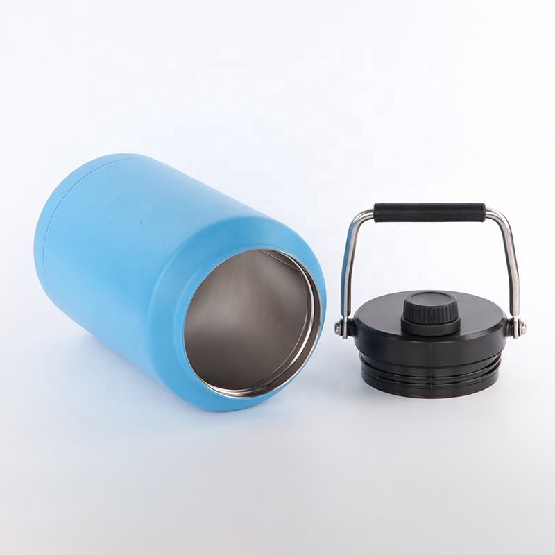 128oz Gym Water Bottle Stainless Steel Insulated Sports Jug with Handle ...