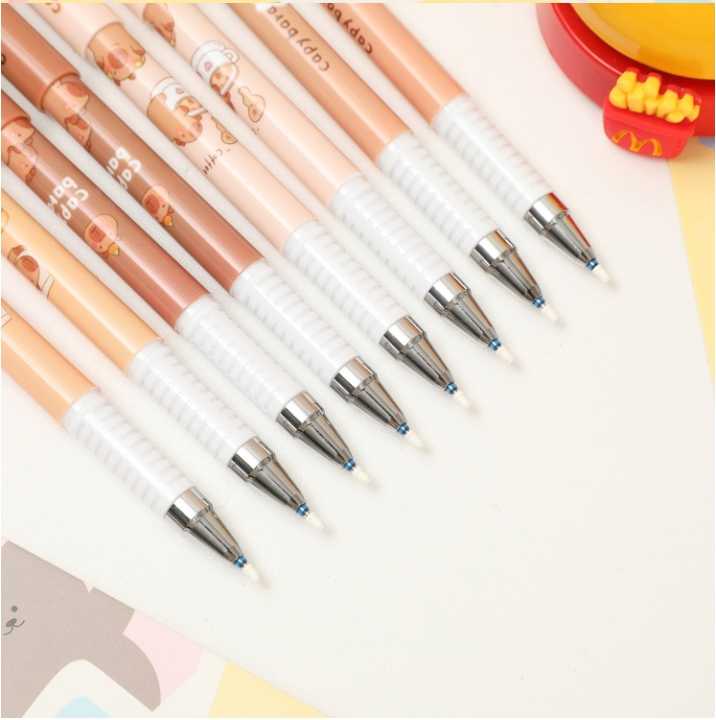 Cute Kawaii Cartoon Anime Capybara Erasable Gel Pen 0.5mm