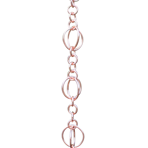 Japanese style copper rain chain for gutter instead of down spot as ...