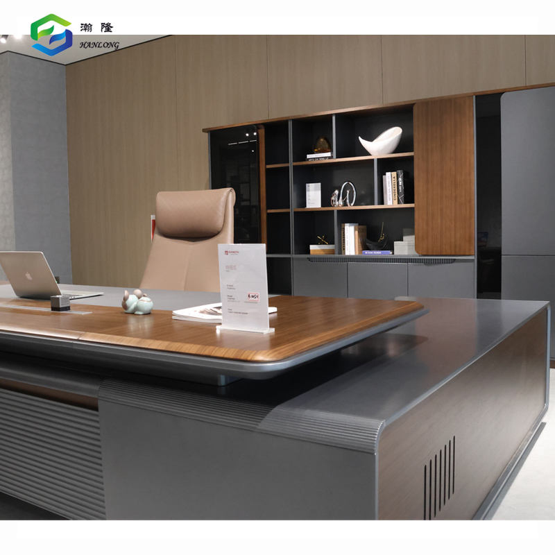 Luxury President Desk Modern Executive Table Set Large CEO Desk With ...