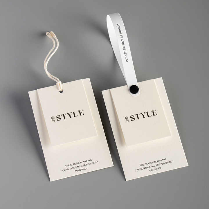 Luxury Frosted PVC hang Tag/Cardboard Paper Hang Tags For Clothing Own ...