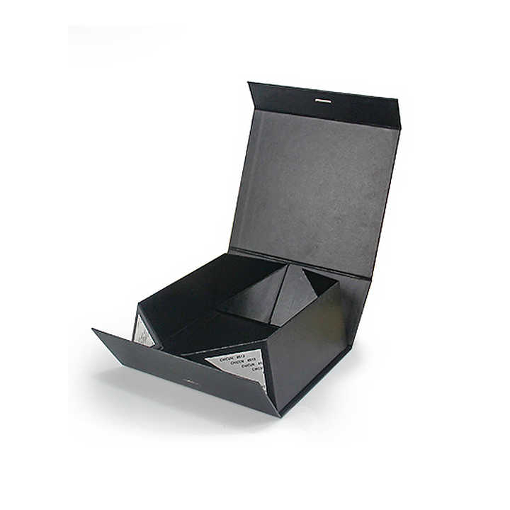 Wholesale Eco Friendly Foldable Paper Packaging Custom Black Rigid ...