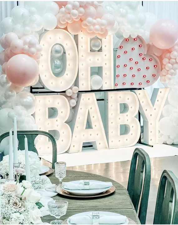 3ft 4ft RGB LED Outdoor Metal Iron Waterproof Stackable Prom Marquee ...