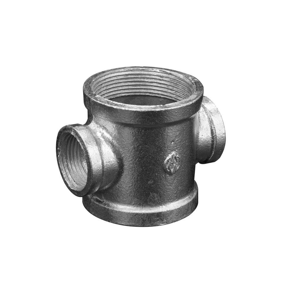 Galvanized Malleable Iron Cross Pipe Fitting Female Threaded 4 Way ...