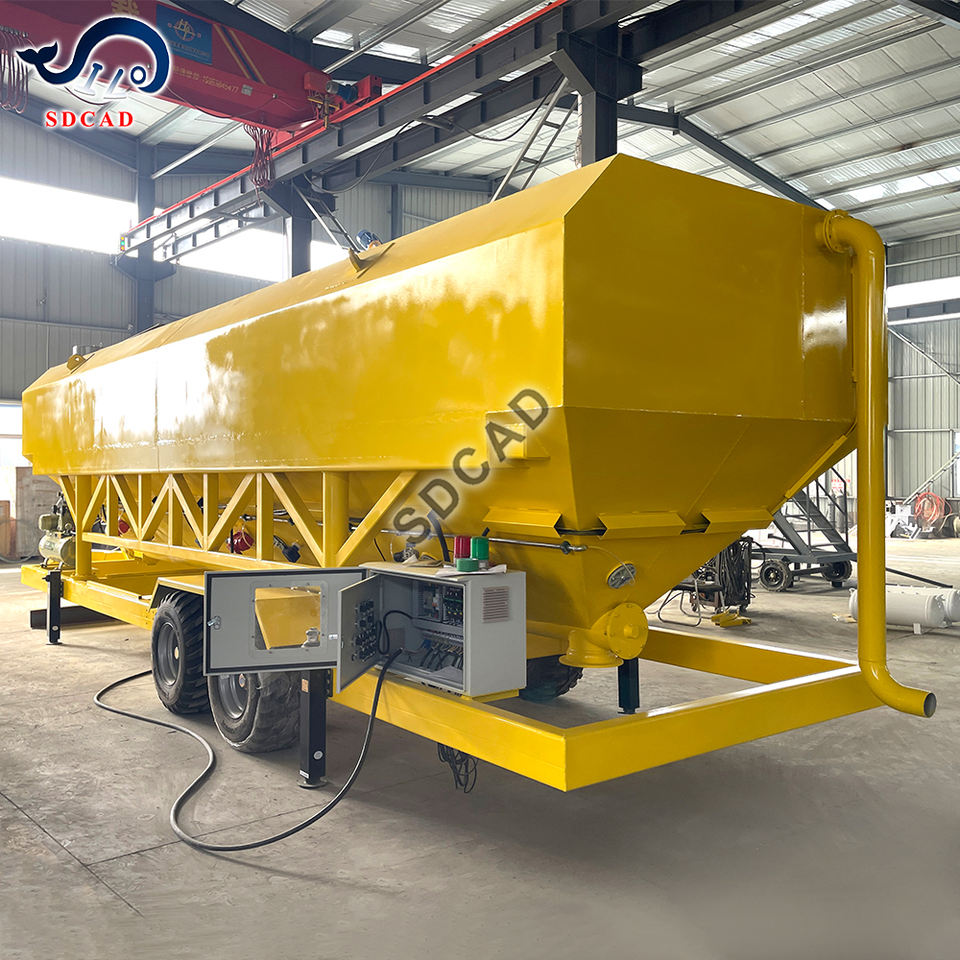 SDCAD Mobile Diesel-Powered Powder Silo with 80KW Motor 1-Year Warranty ...