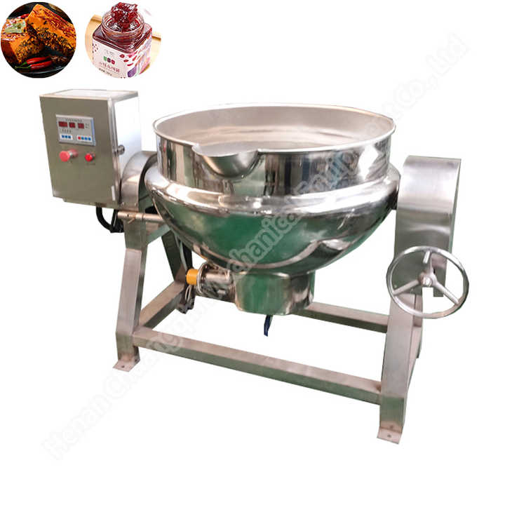 500 Liter Steam Jacketed Cooking Kettle Electric Cooking Pot Tilting ...